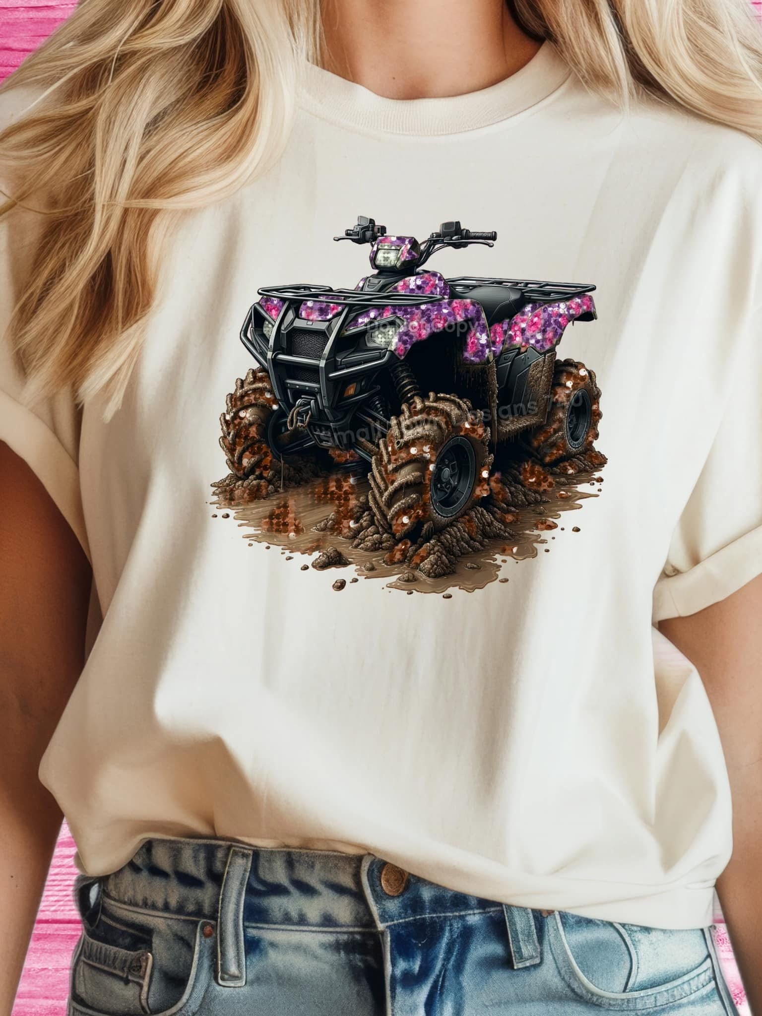 Pink Glitter Four wheeler - DTF Printer – Kate's Crafts & Customs