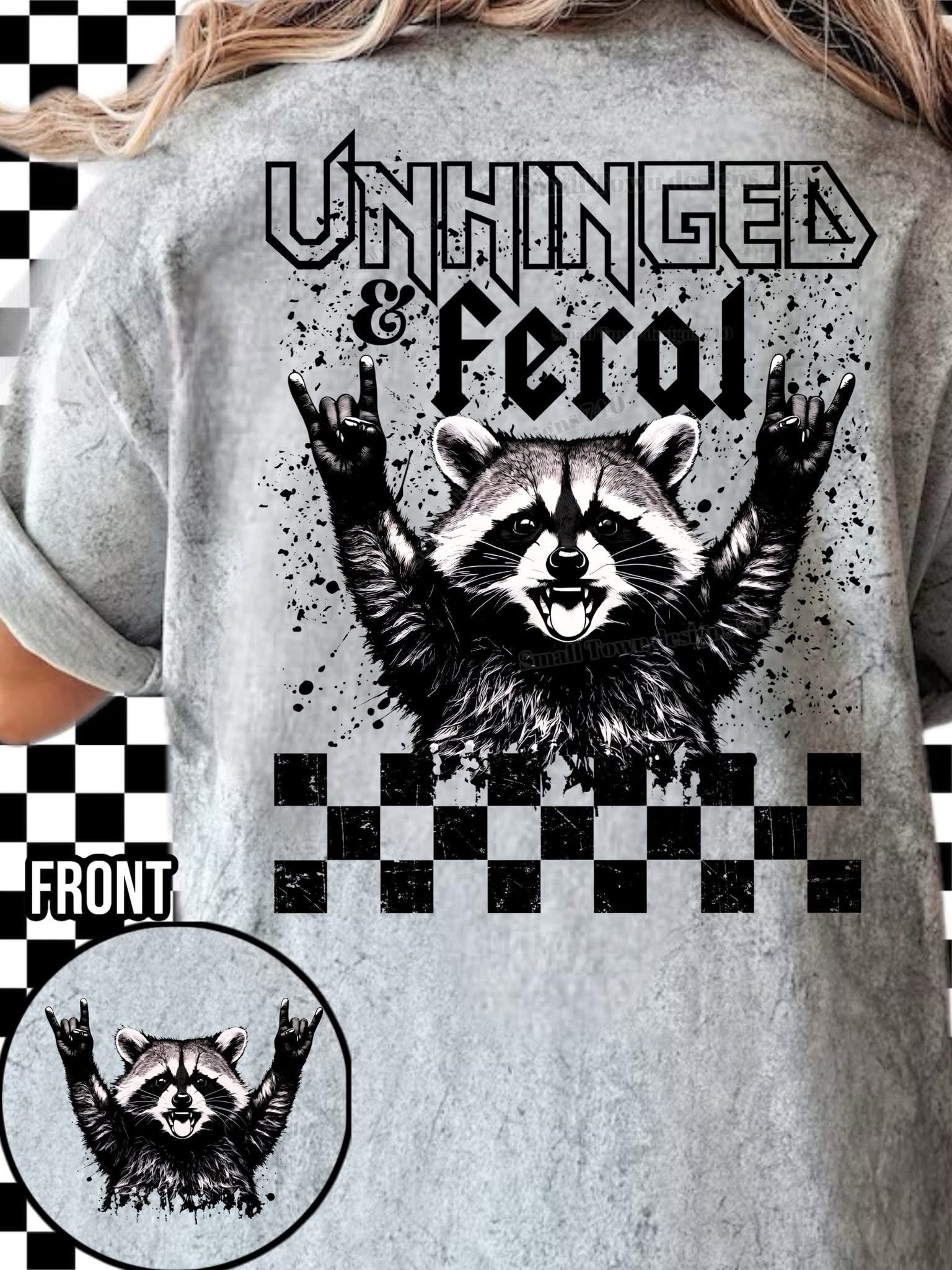 Unhinged Feral - DTF Print – Kate's Crafts & Customs